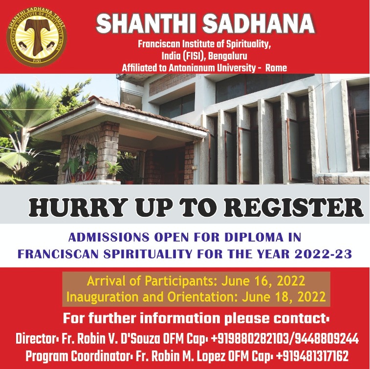Shanthi Sadhana Trust, Franciscan Institute of Spirituality India (FISI)